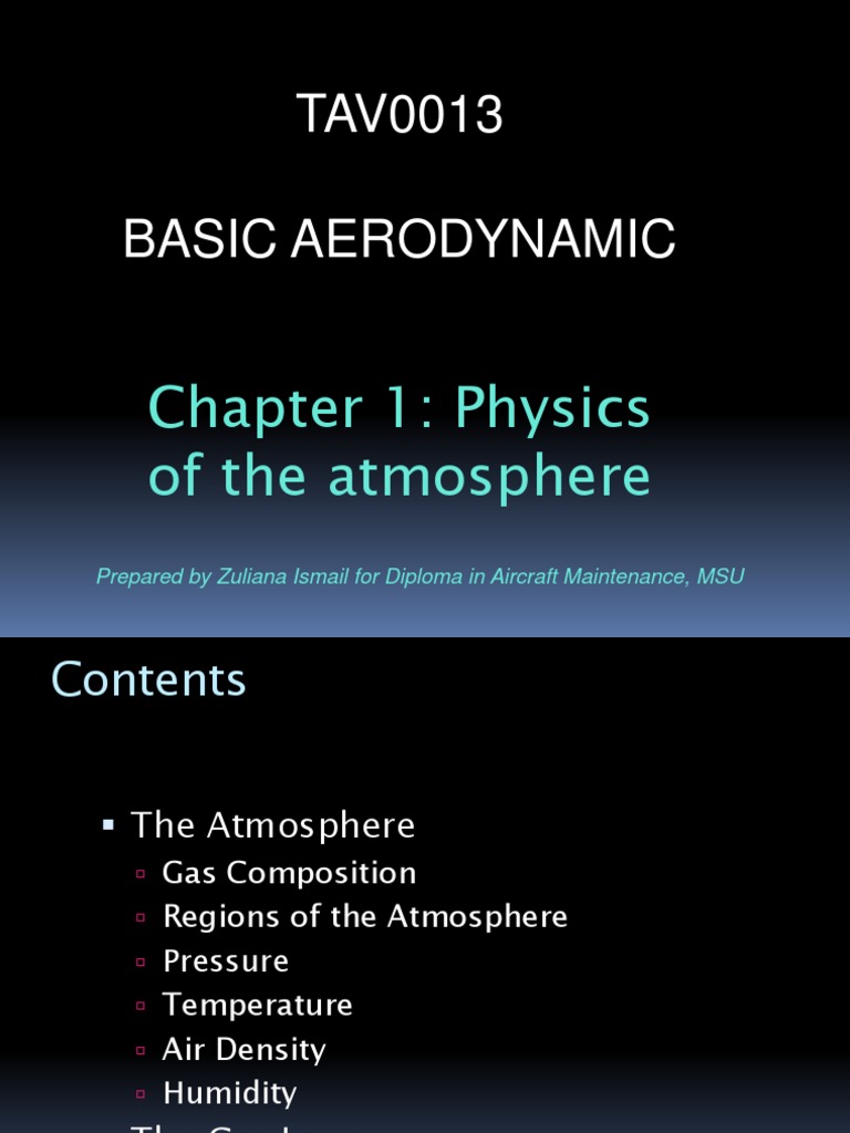 Aerodynamics for Aircraft Students | PDF | Atmosphere Of Earth | Pressure