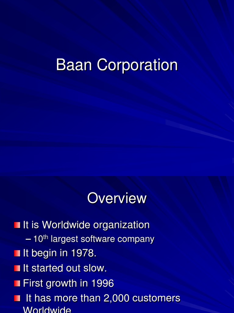 Baan Corporation | PDF | Application Software | Microsoft Windows