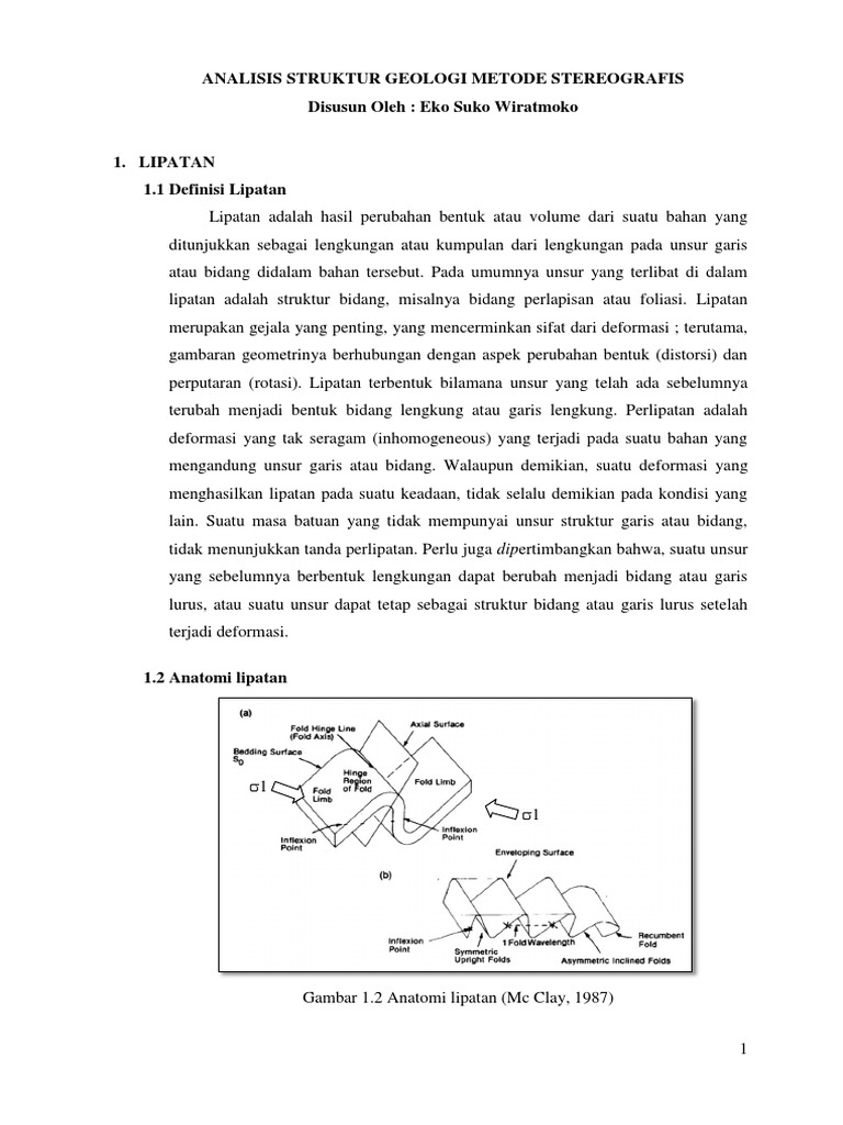 Analisis Struktur Geologi Metode Stereografis | PDF