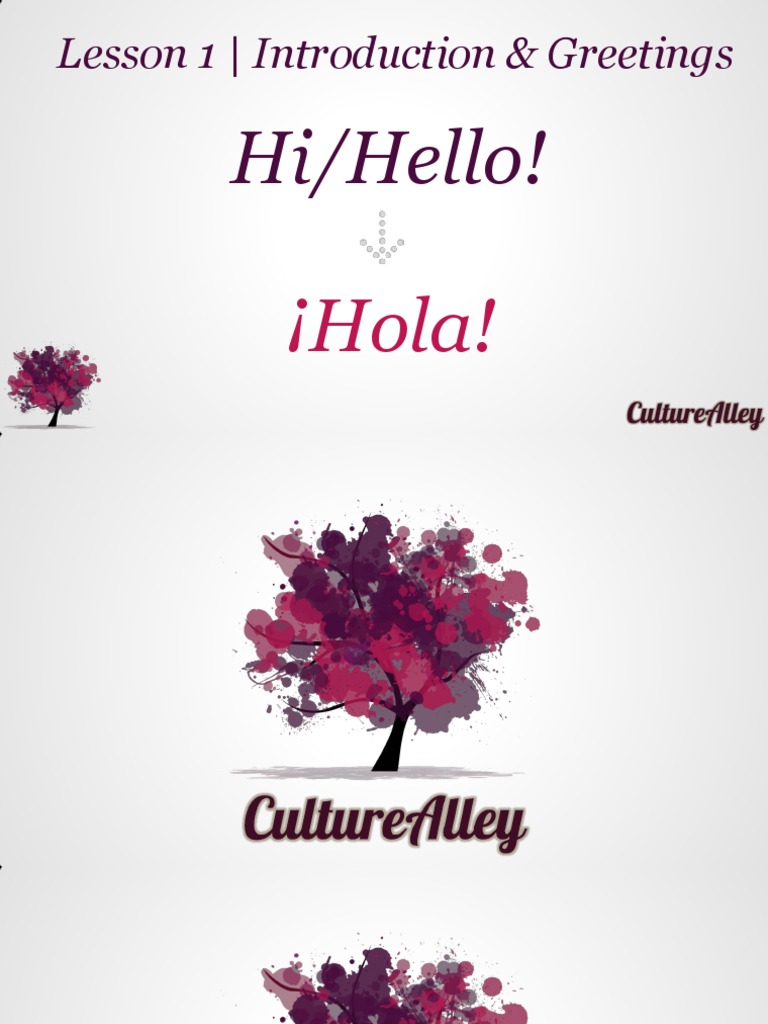 Basic Spanish - Lesson 1 - Introductions & Greetings | Download Free ...