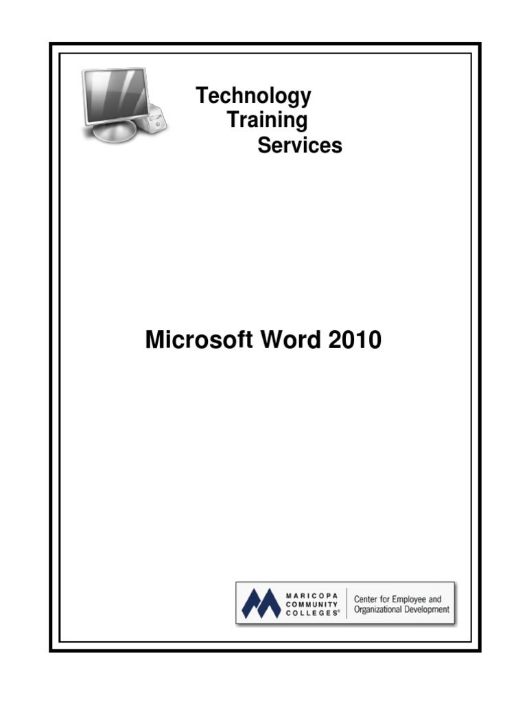 Word2010manual PDF PDF Microsoft Word Page Layout