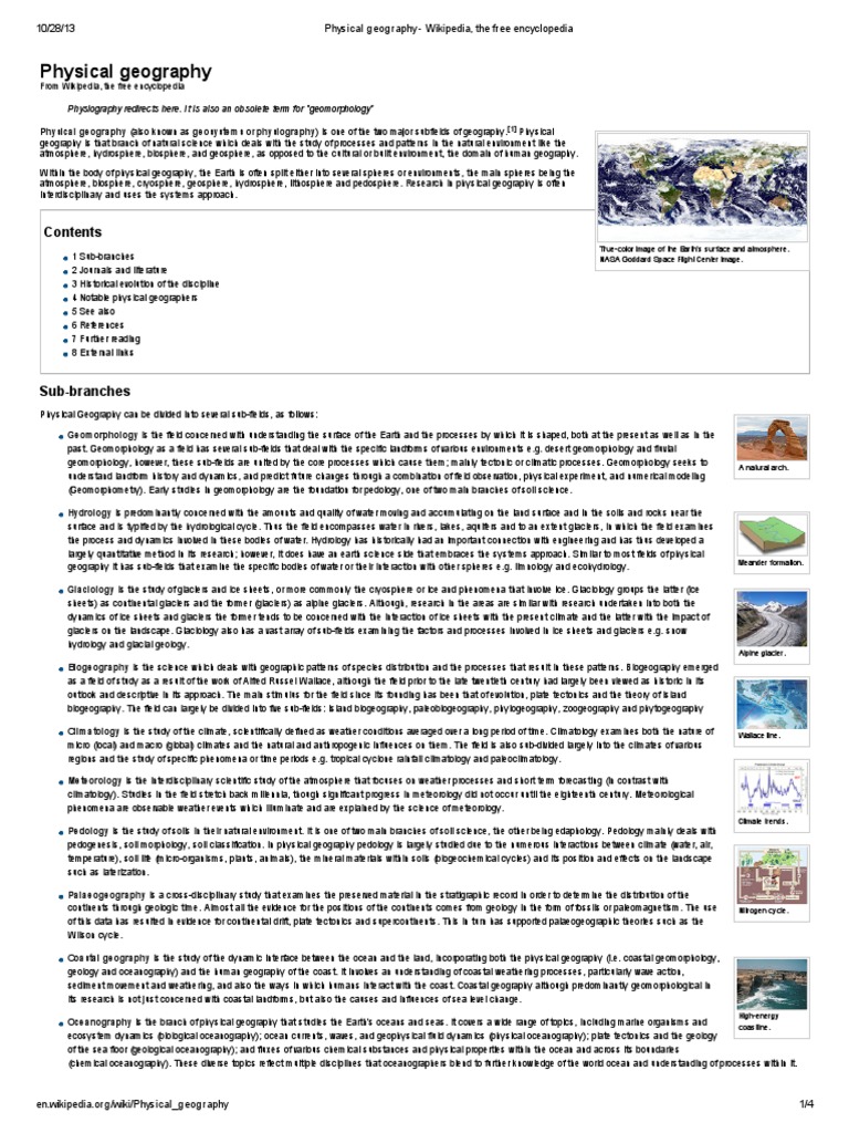 Physical Geography PDF | PDF | Physical Geography | Earth Sciences