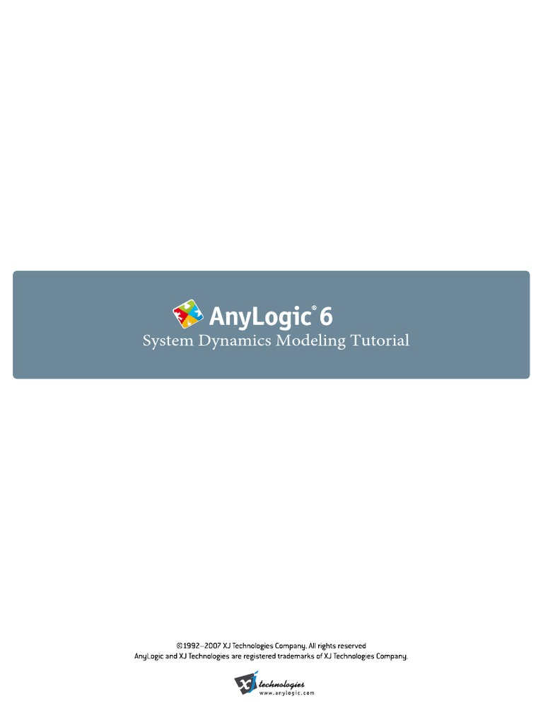 Anylogic 6 System Dynamics Modeling Tutorial Simulation Variable Computer Science 3675