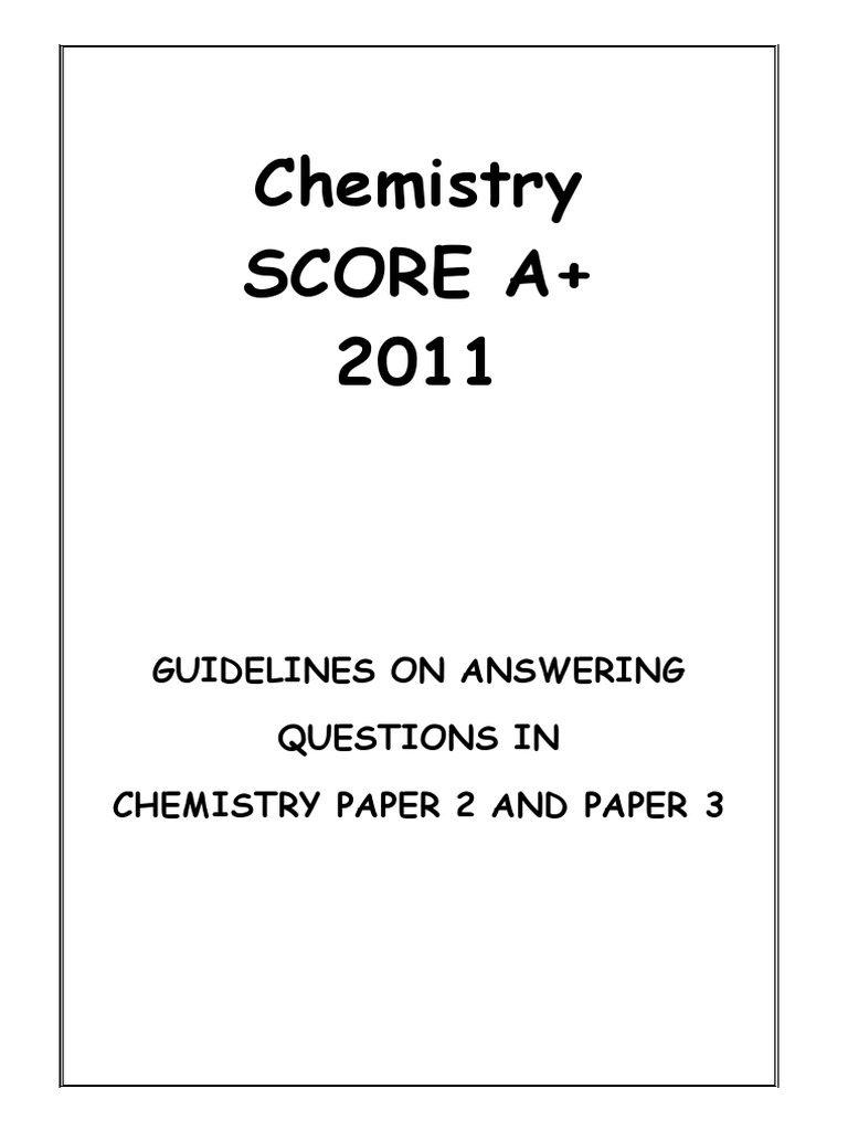 SPM Chemistry Answering Technique PDF | PDF | Natural Rubber | Experiment