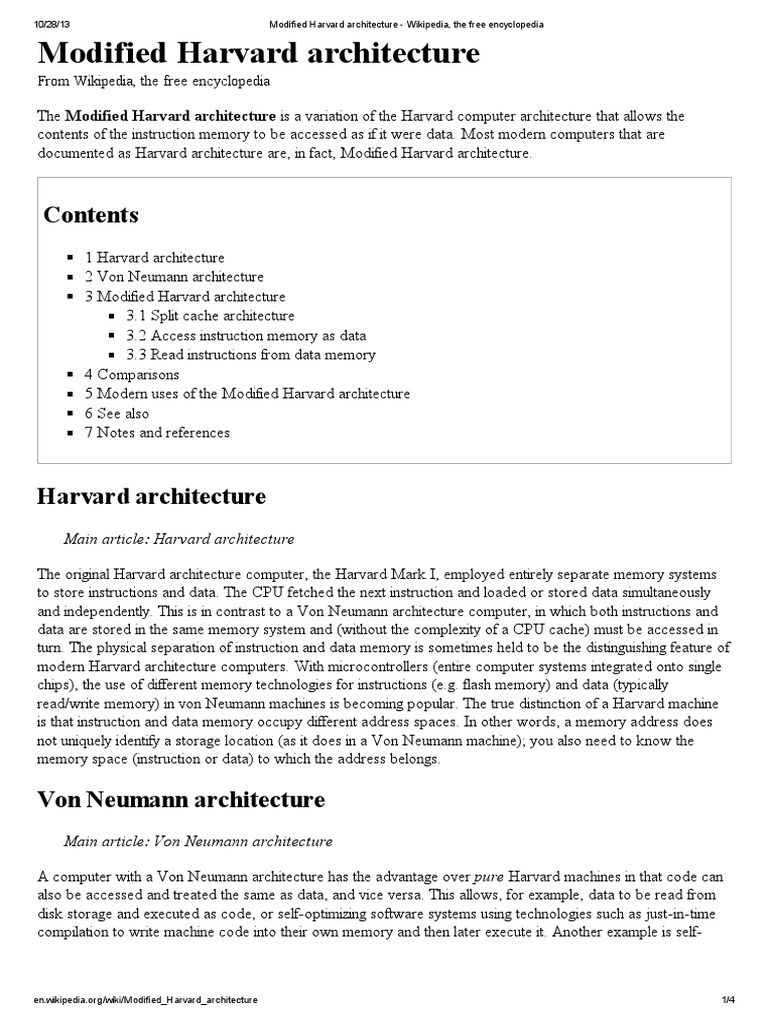 Modified Harvard architecture - Wikipedia, the free encyclopedia.pdf ...