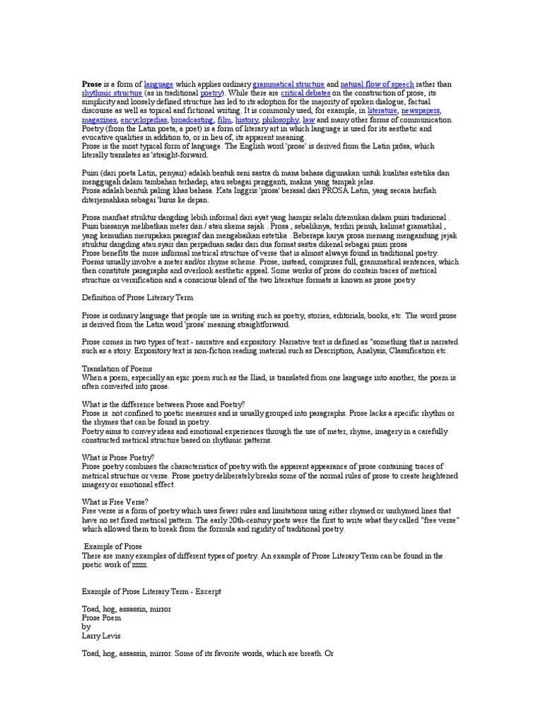 Ani | PDF | Poetry | Prose