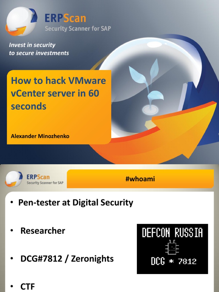 DEFCON 20 Minozhenko Hack VMware 60 Seconds PDF | PDF | Transport Layer ...