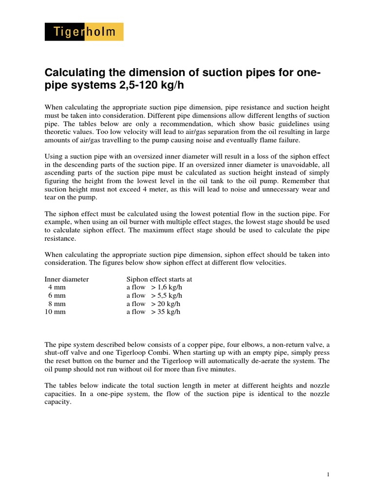 Suction Pipe Calculation | PDF | Pump | Pipe (Fluid Conveyance)