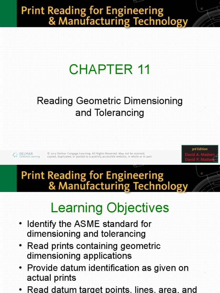 GD&T - Print Reading For Manufacturing | PDF | Engineering Tolerance ...