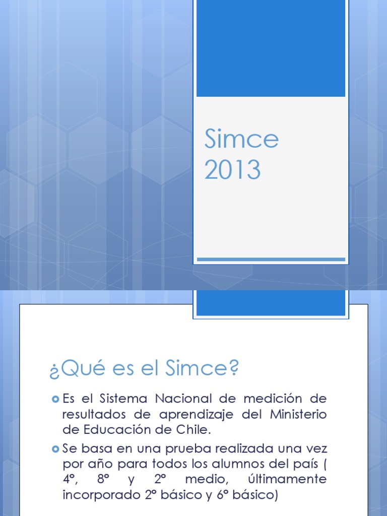 Simce 2013 | PDF | Comprensión lectora | Comunicación