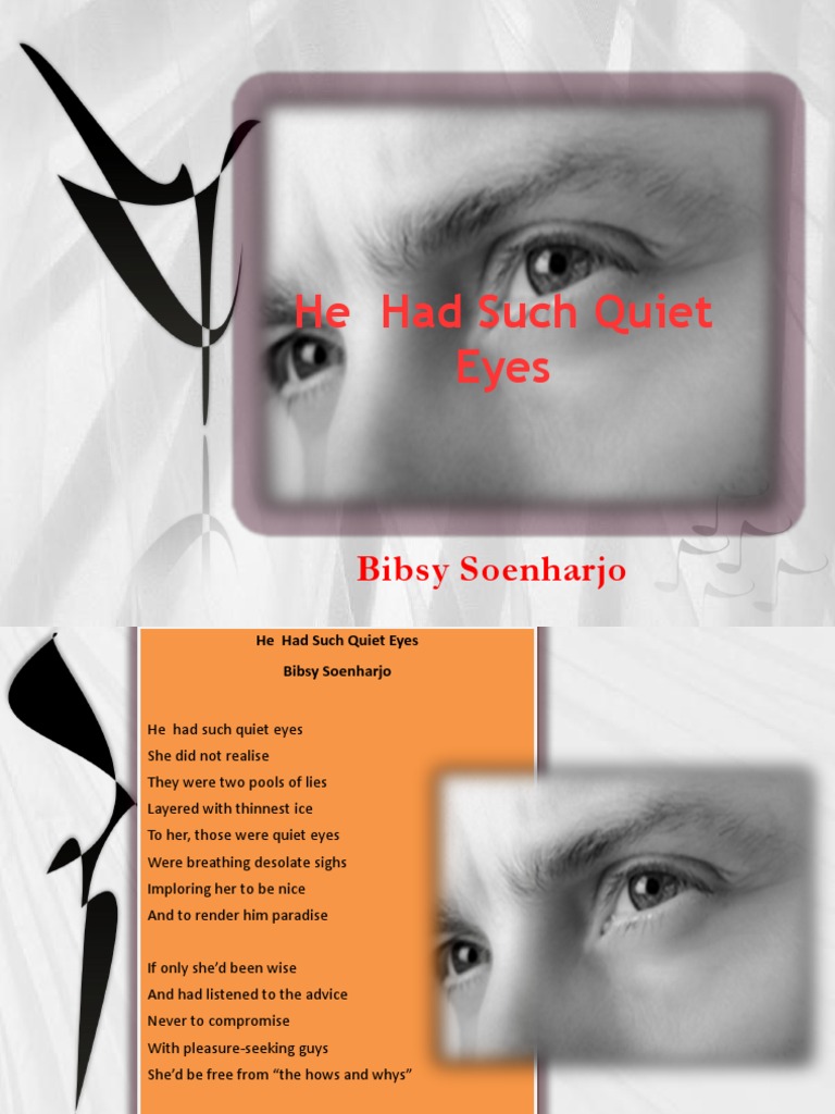 Deception in Quiet Eyes: A Poem about Wisdom | PDF | Deception | Poetry