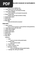 Normal Delivery Instrument Sets | PDF | Uterus | Surgical Suture