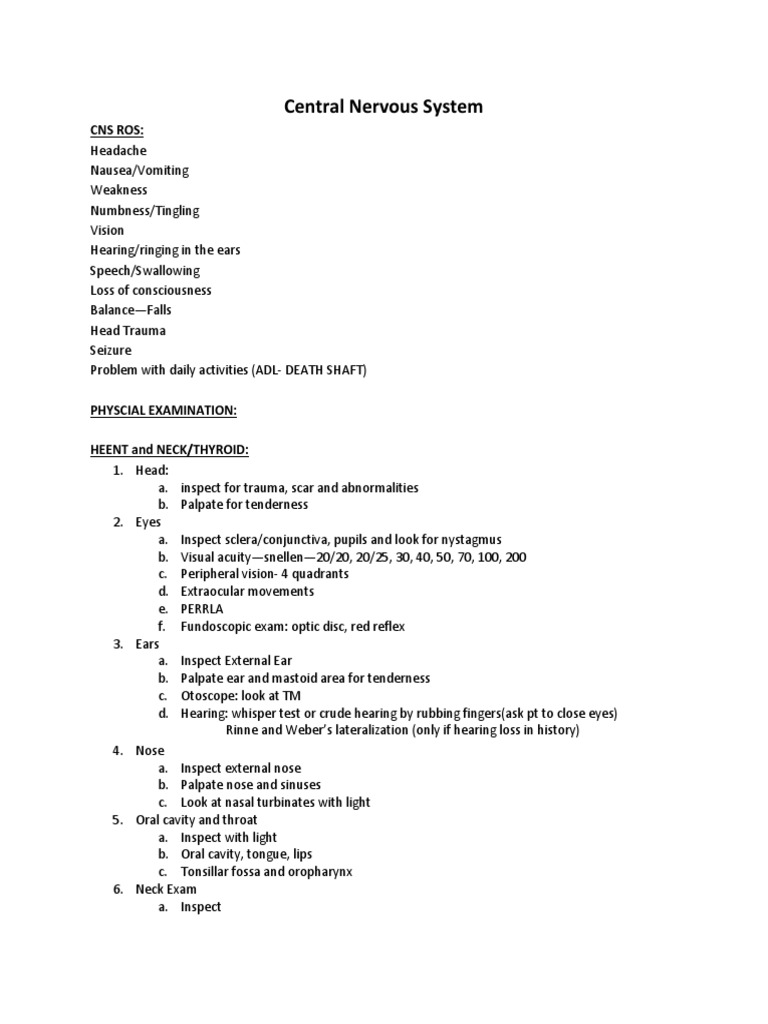 Neurological Examination Guide | PDF | Headache | Dementia