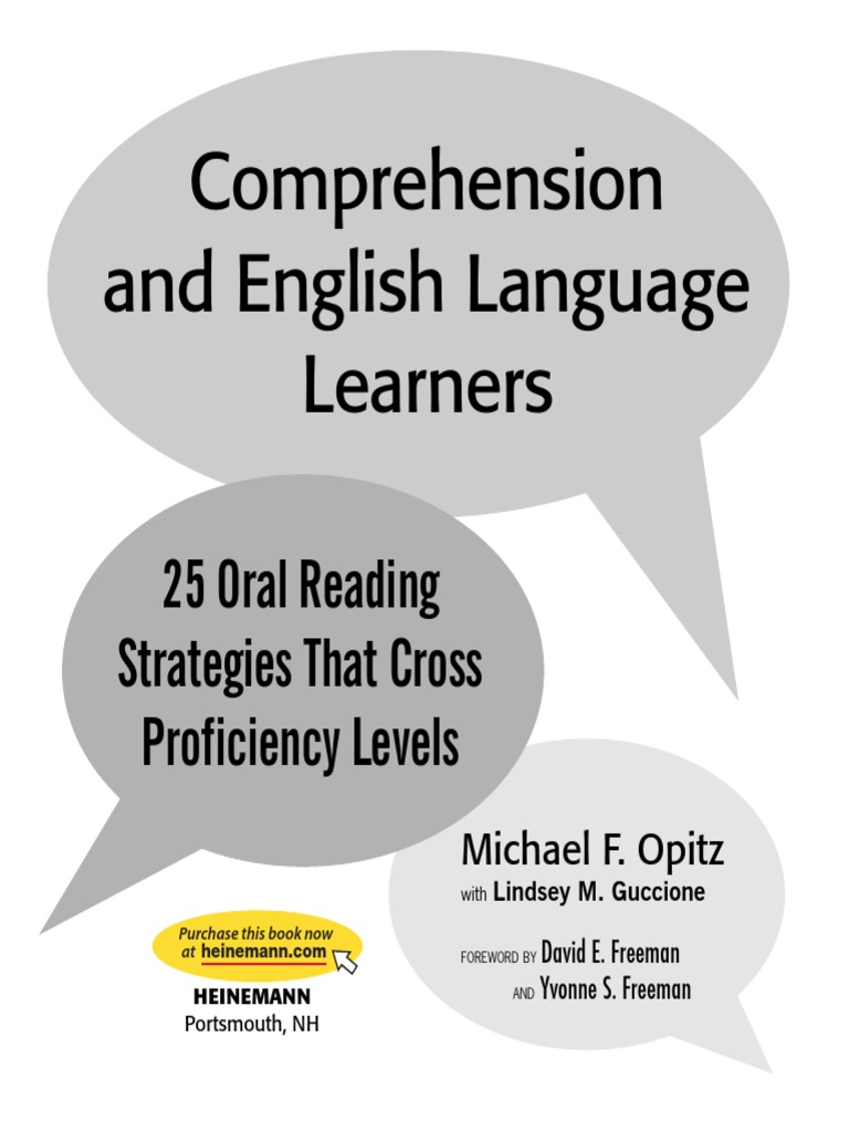 Comprehension and English Language Learners: 25 Oral Reading Strategies ...