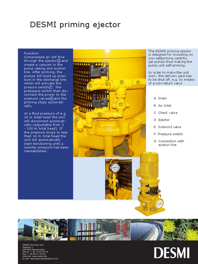 DESMI Priming Ejector PDF | PDF