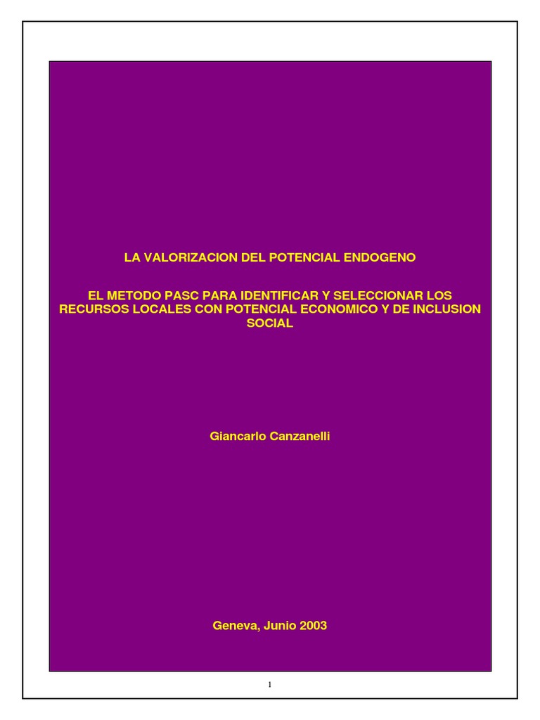 211 - El Metodo PASC | PDF | Sustentabilidad | Competitividad