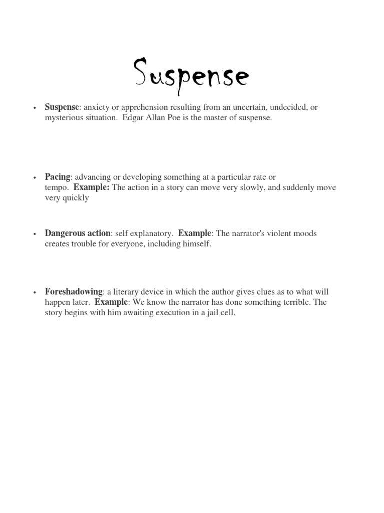 Understanding Suspense in Literature | PDF