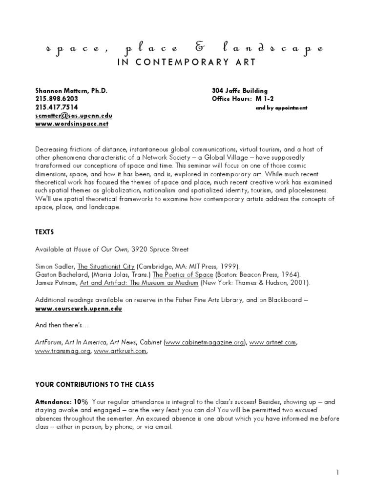 Space, Place and Landscape | PDF | Reading (Process) | Reading ...