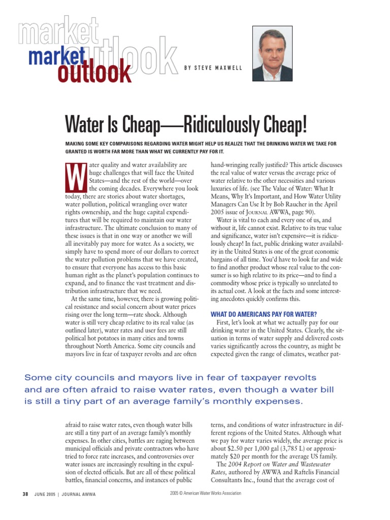 Outlook: Water Is Cheap-Ridiculously Cheap! | PDF | Water Resources ...