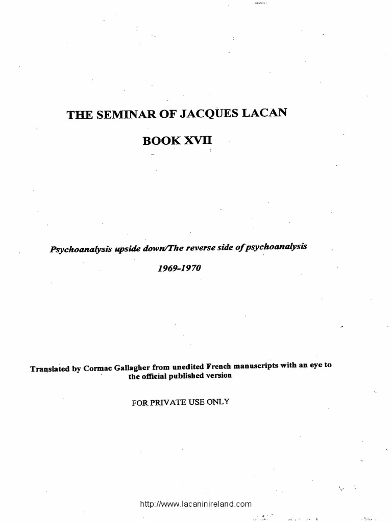 Lacan in Ireland Links | PDF