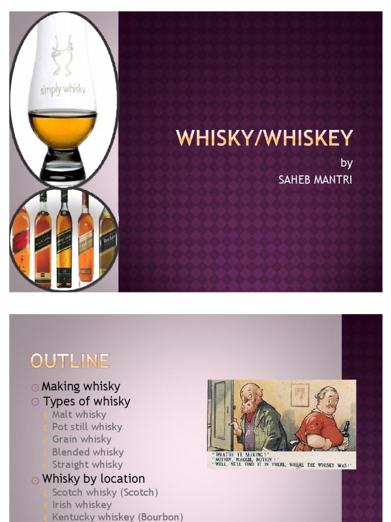 Types and Processes of Whisky Making | PDF