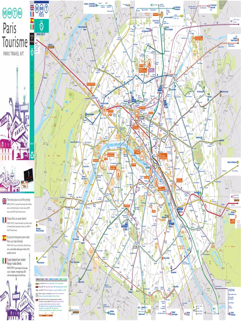 Plan Paris Tourisme | PDF | Paris | Transport
