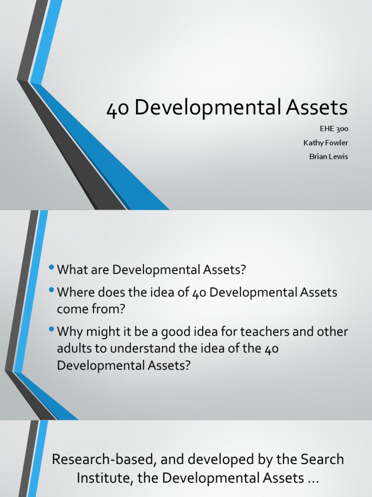 40 Developmental Assets.pptx | Youth | Competence (Human Resources)