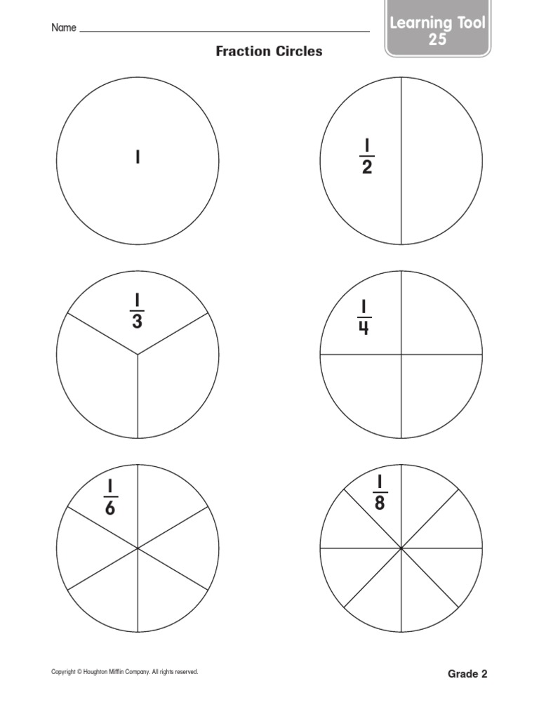 Fraction Circles | PDF