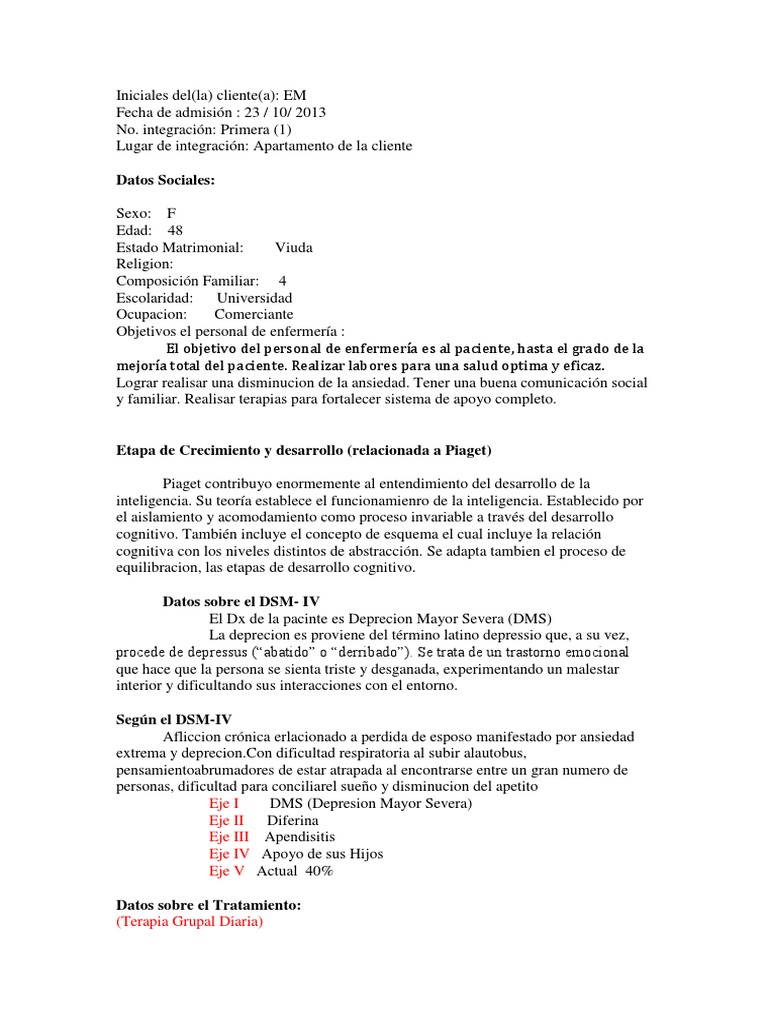Proceso Relator | PDF | Depresión (estado de ánimo) | Benzodiazepinas