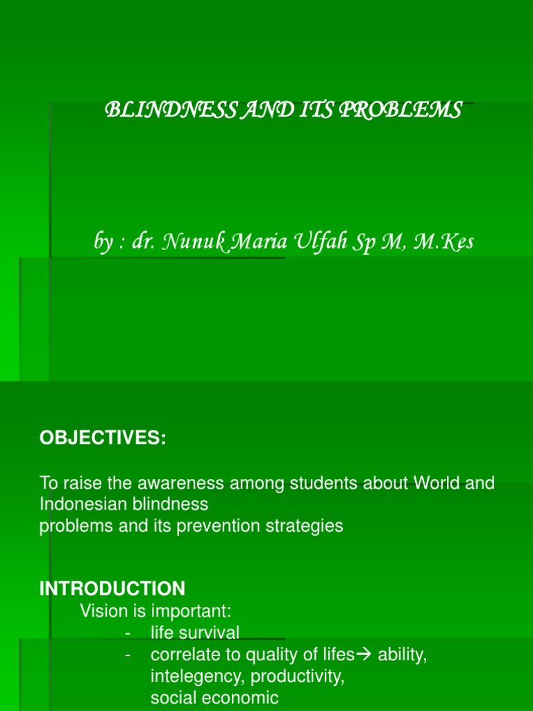 Blindness | PDF | Visual Impairment | Cataract