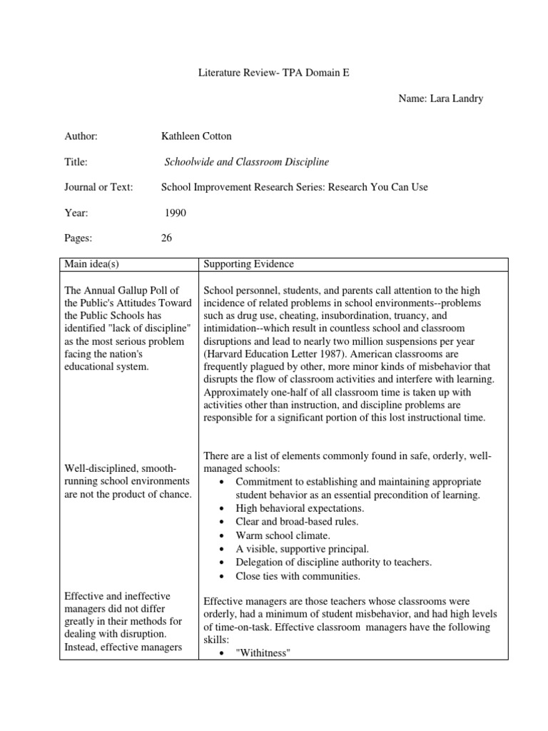 literature-review-schoolwide-and-classroom-discipline-pdf