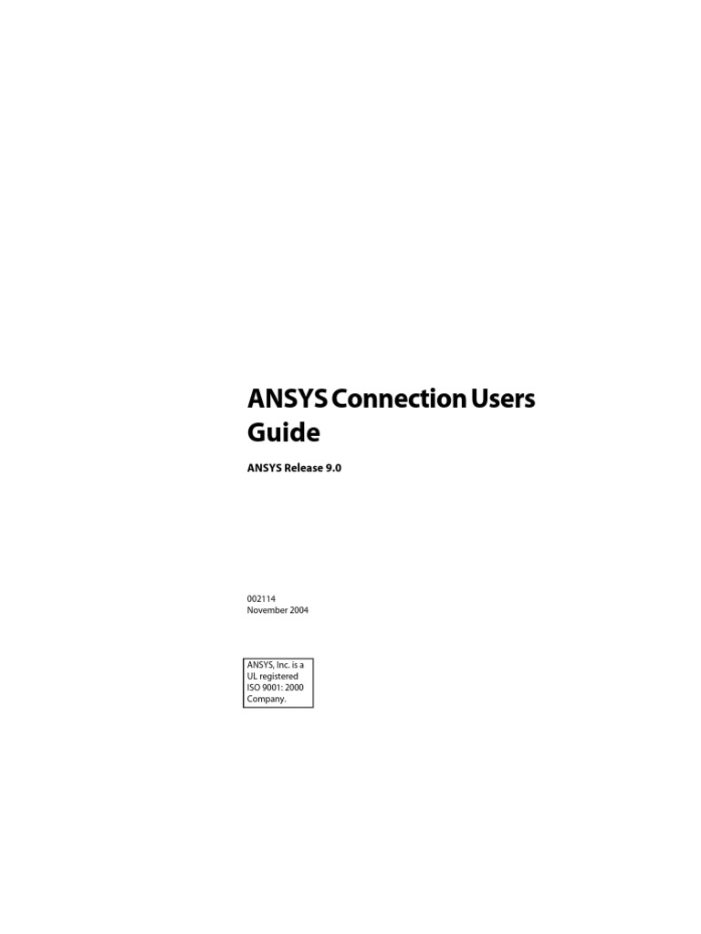 ANSYS Connection Users Guide R9 2004 PDF | PDF | Command Line Interface ...