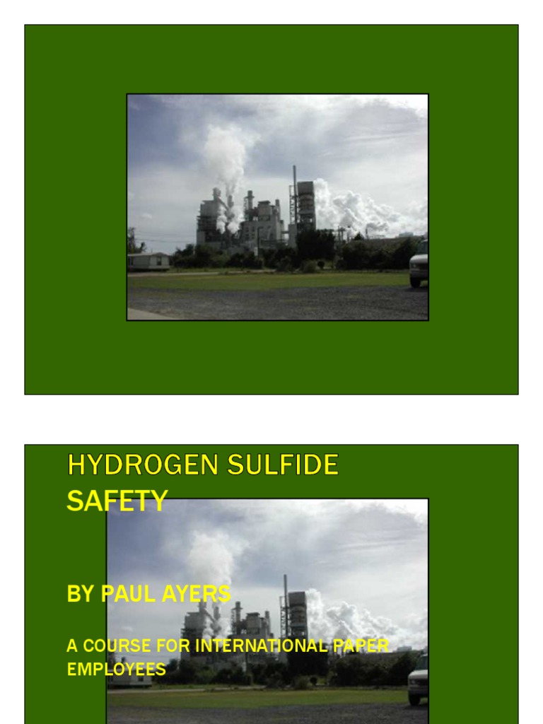 H2S PDF | PDF | Pulp (Paper) | Chemical Substances