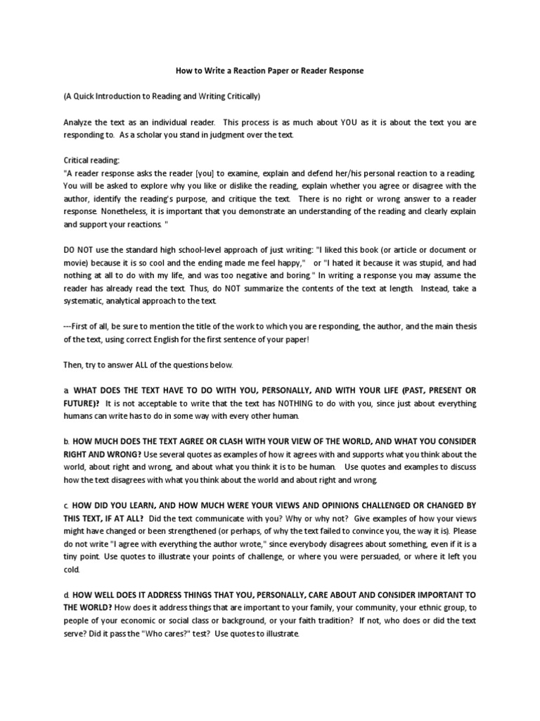 Reaction Paper | PDF | Reading (Process)