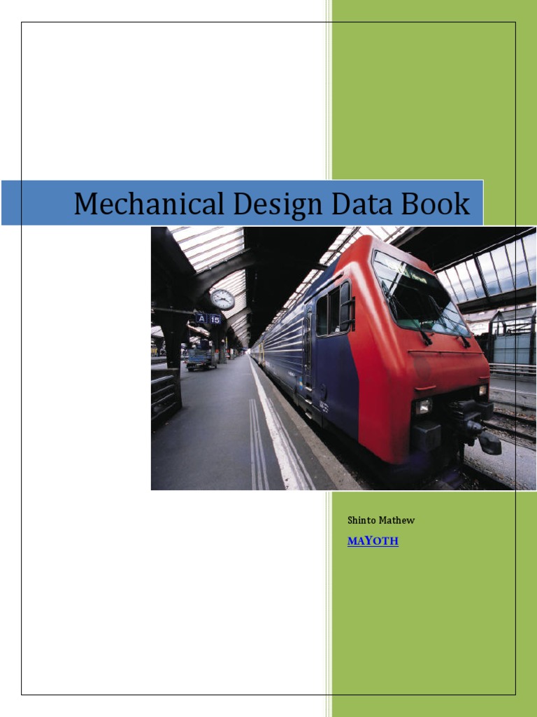 Mechanical Design Data Book PDF | PDF | Gear | Belt (Mechanical)
