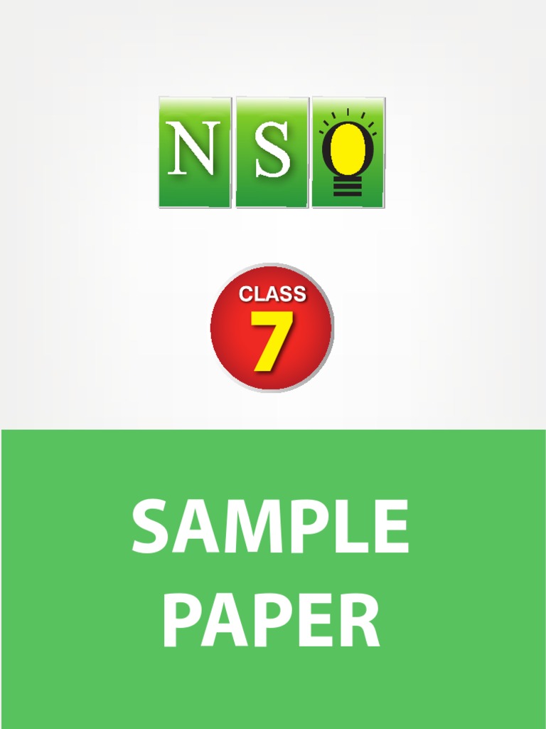Class 7 Nso 5 Years Sample Paper Pdf Saloni Pdf Wool Soil
