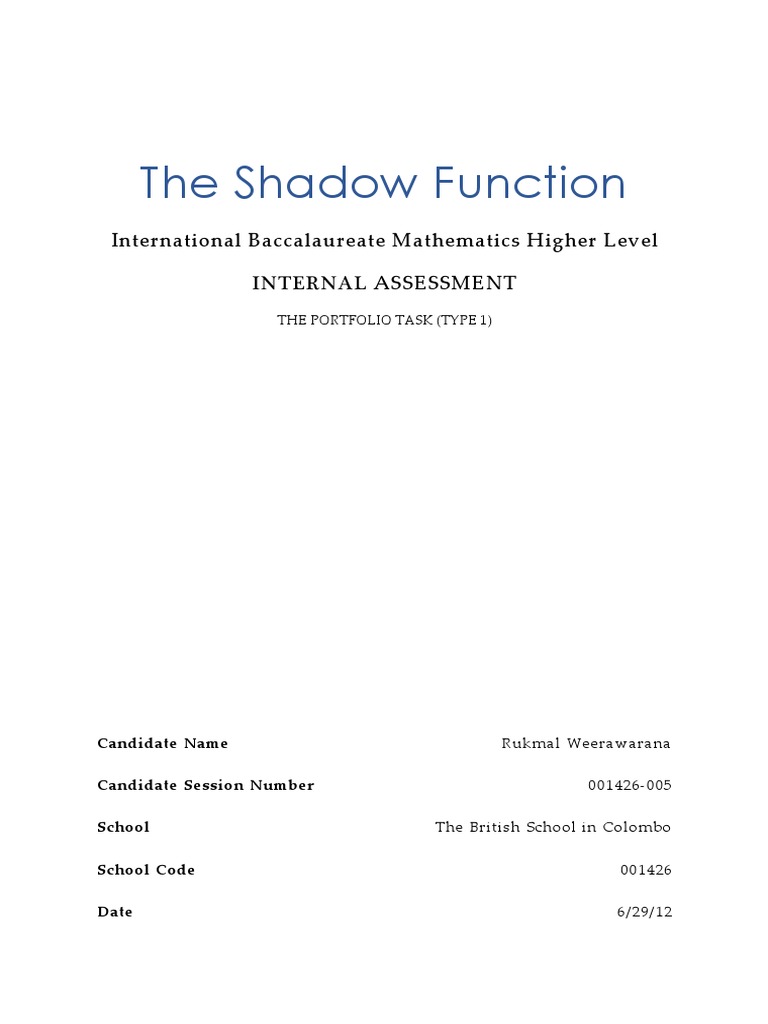 Analyzing The Polynomial 'Shadow Function' | PDF | Quadratic Equation ...