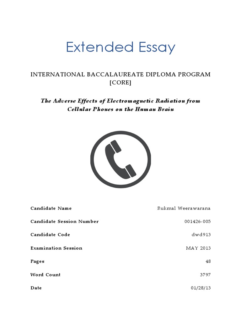 International Baccalaureate Extended Essay | PDF | Photon ...