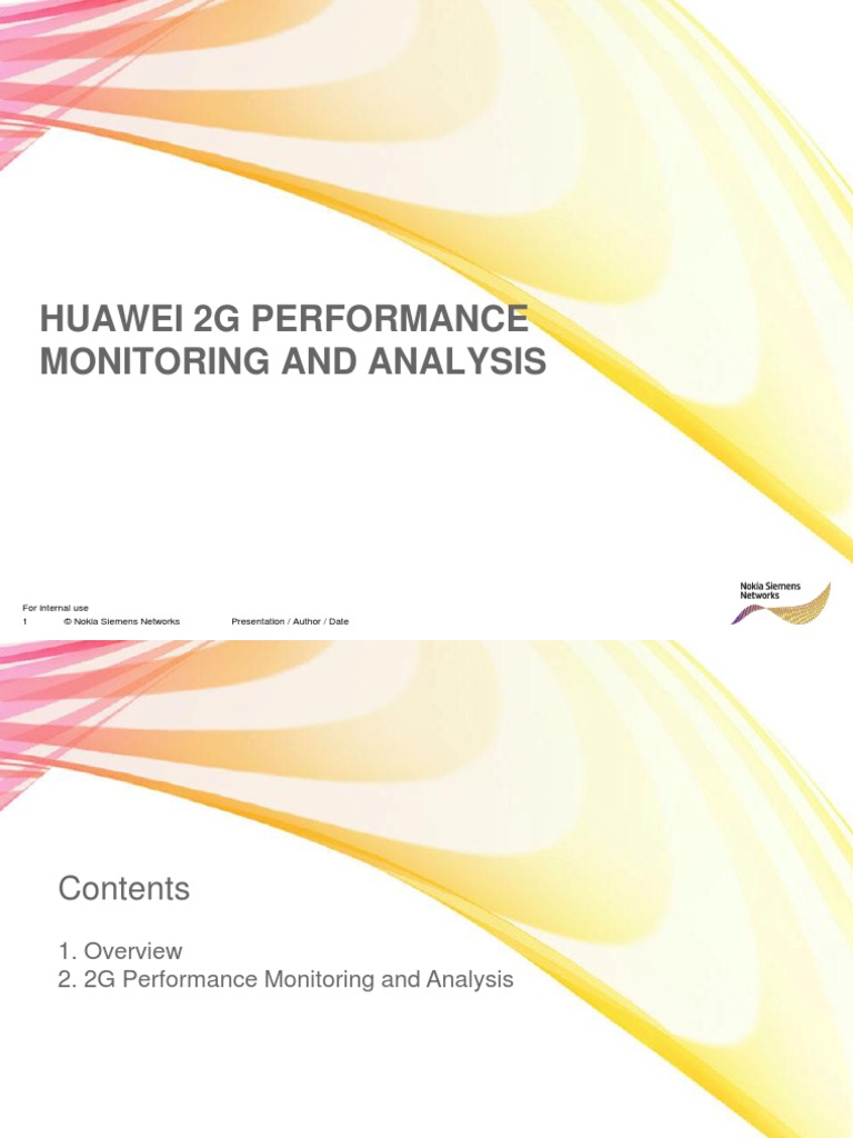 2G Huawei Performance Monitoring | PDF | Telecommunications Standards ...