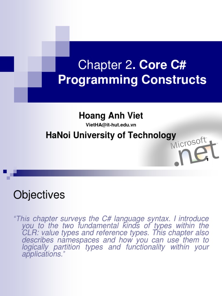 C# Programming Constructs | PDF | C Sharp (Programming Language) | Data ... C# Programming Constructs | PDF | C Sharp (Programming Language) | Data ...
