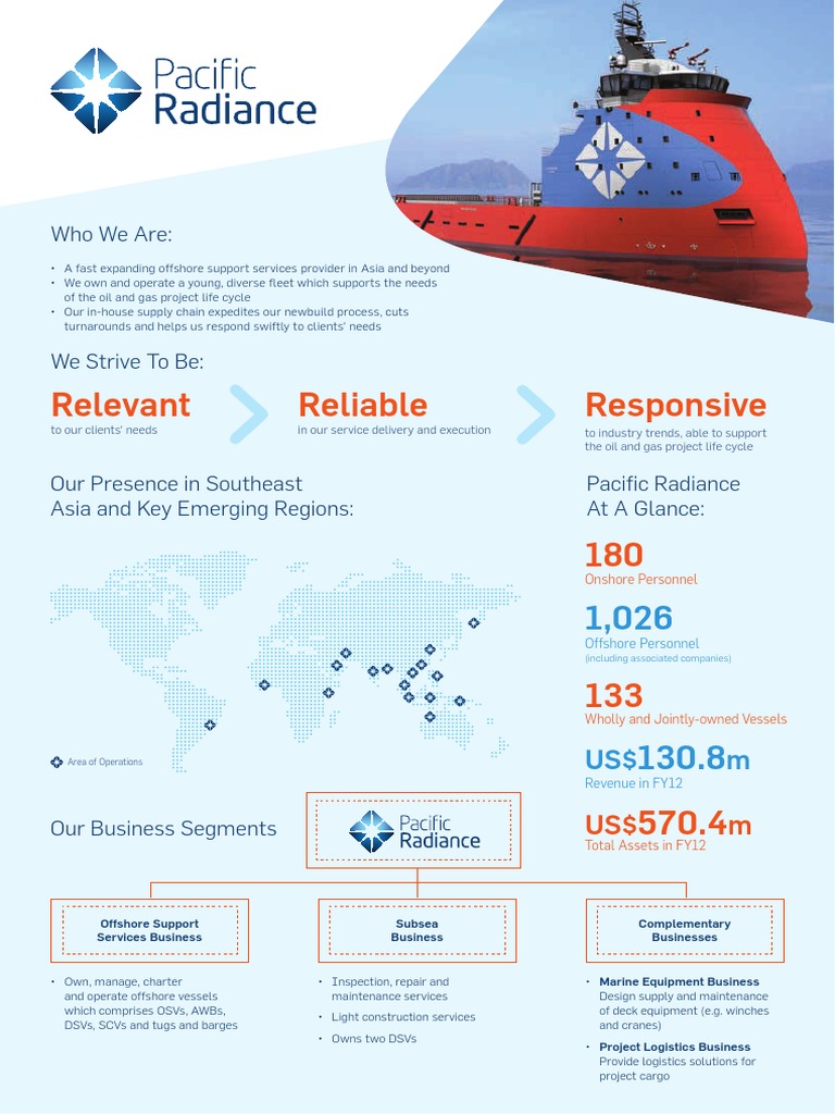 Pacific Radiance Factsheet | PDF | Logistics | Economies