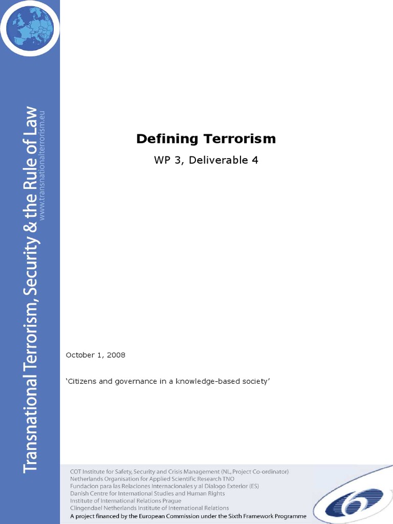 Defining Terrorism: Academic Insights | PDF | Definition | Violence