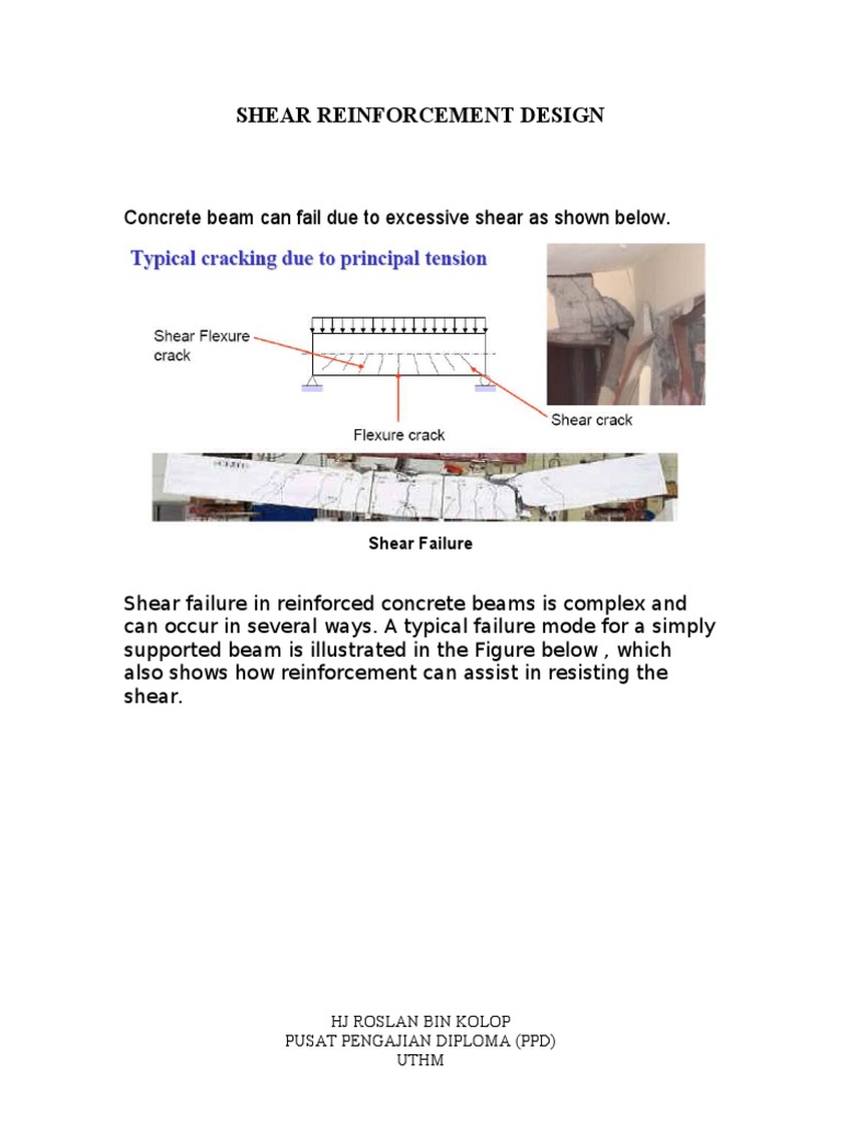 Shear Design | PDF | Beam (Structure) | Reinforced Concrete