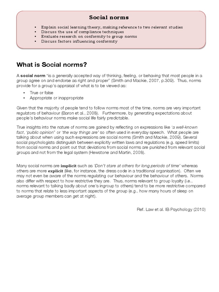 Notes Social Learning Theory | PDF | Imitation | Norm (Social)