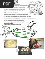 Cooking Verbs Esl Vocabulary Matching Exercise Worksheet | PDF | Food ...