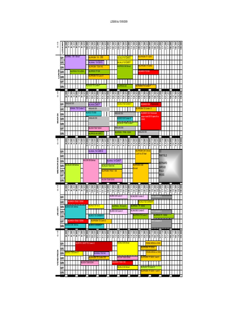 Schedule M3 University | PDF