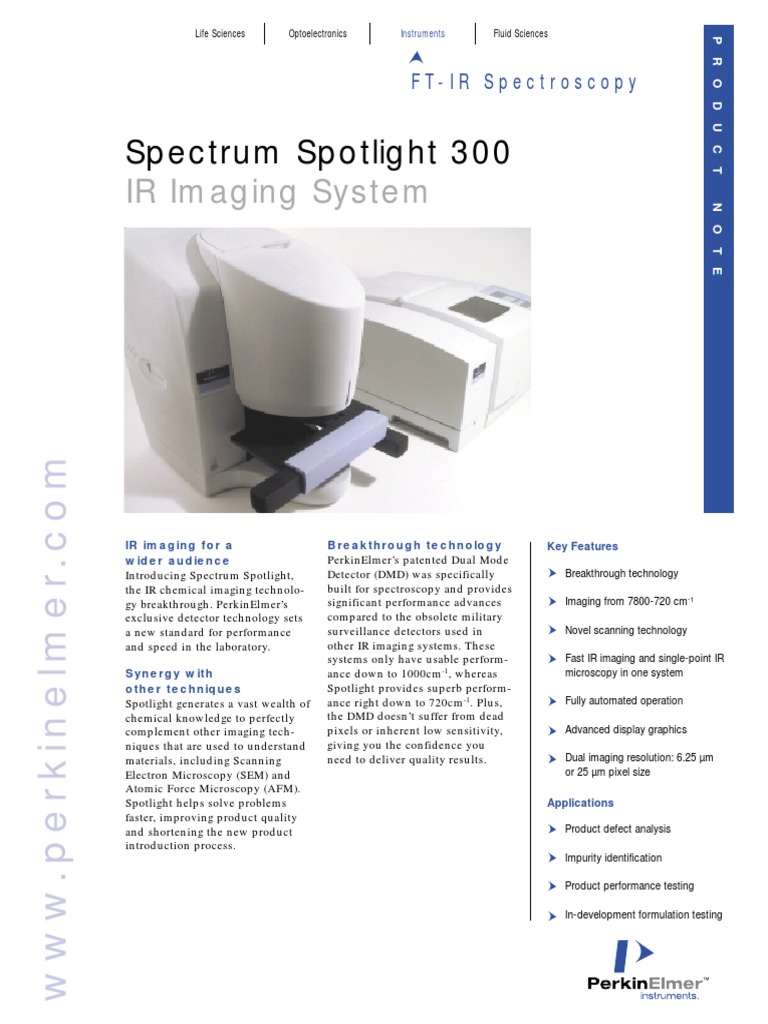Spectrum Spotlight 300: IR Imaging System | PDF | Microscopy | Scanning ...