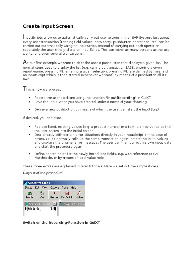 GuiXT InputScript | PDF | Subroutine | Menu (Computing)