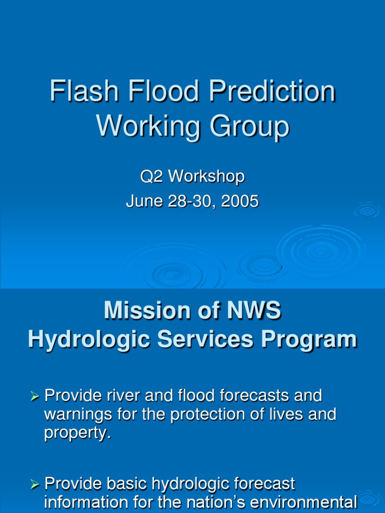 Flash Flood Prediction | PDF | National Weather Service | Flood