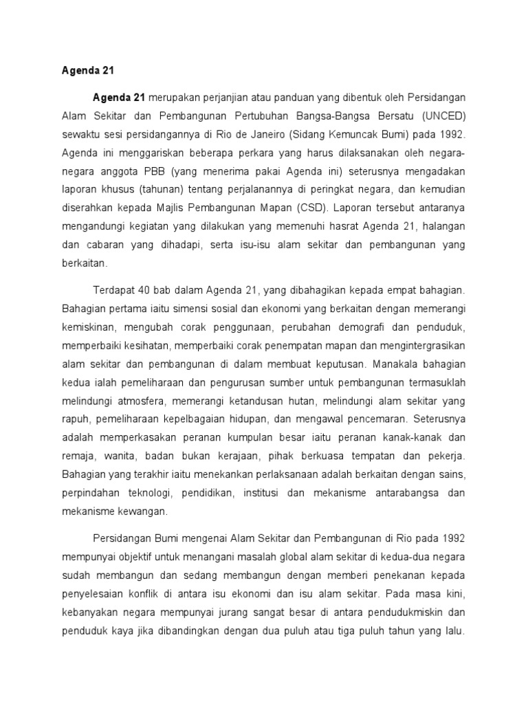 Agenda 21 | PDF